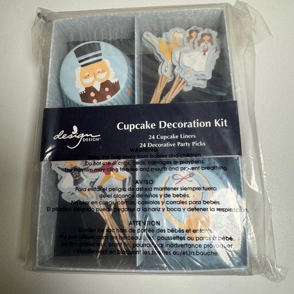 Design | Other | Nutcracker Cupcake Kit Topper Party Pick Christmas 24 ...